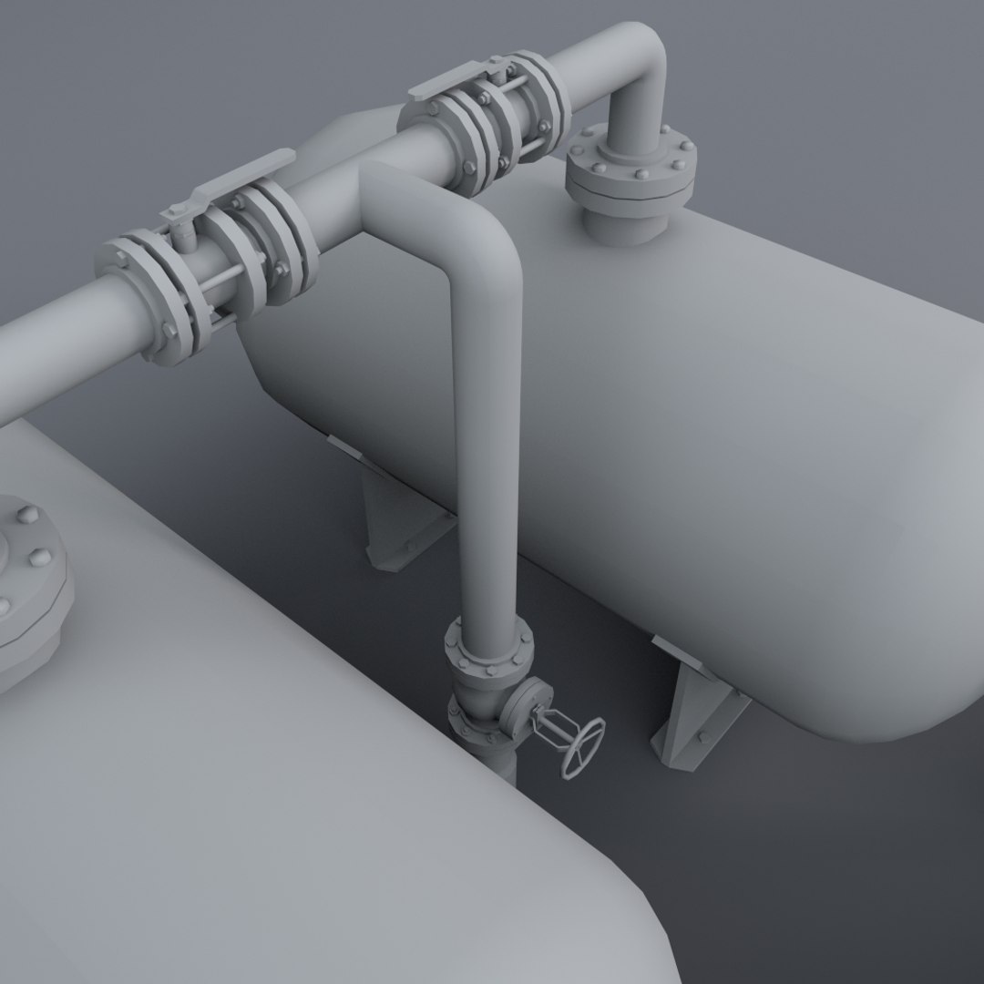 3d Pipe Assembly Model