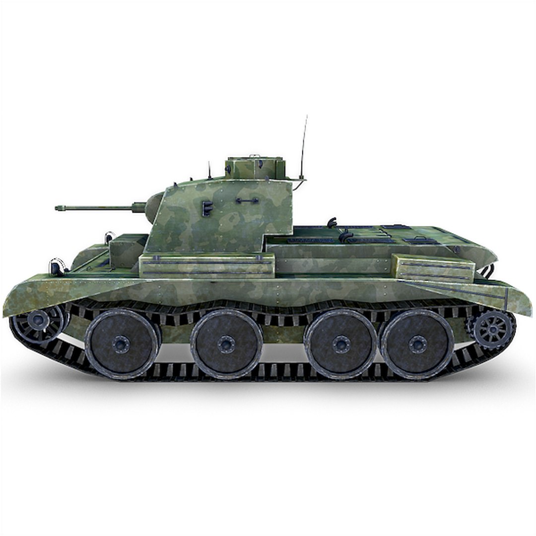 3d A13 Cruiser Mk Tank Gun Model