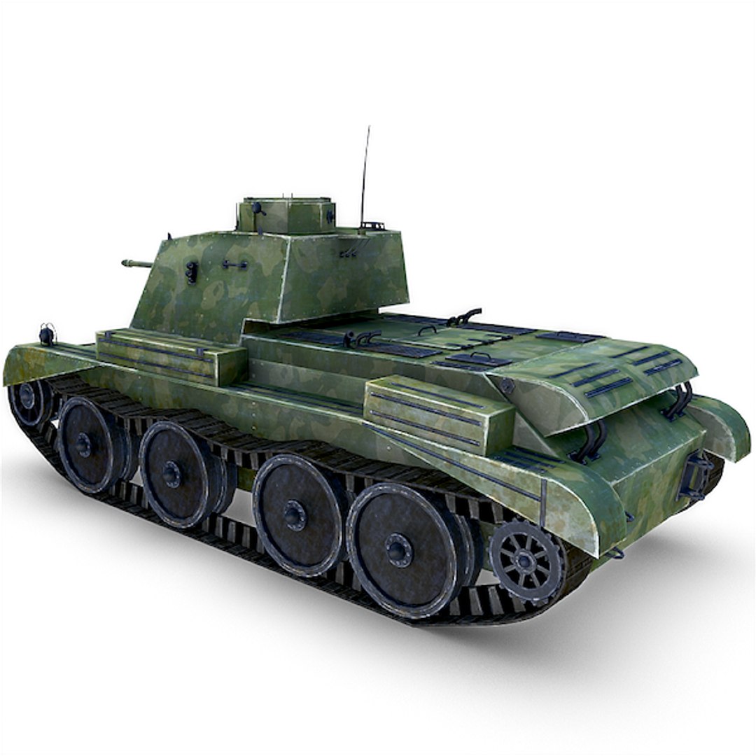 3d A13 Cruiser Mk Tank Gun Model