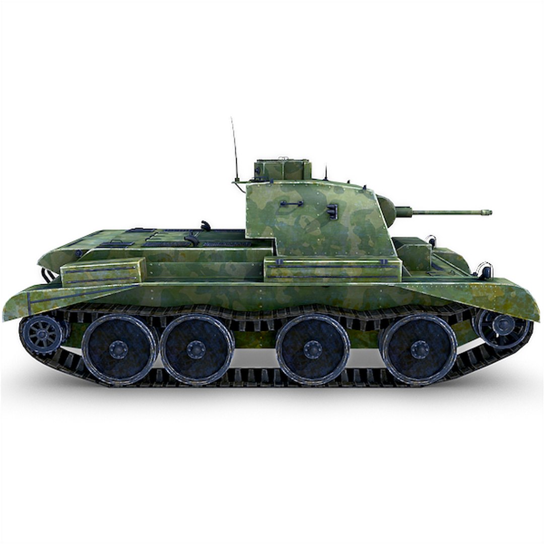 3d A13 Cruiser Mk Tank Gun Model