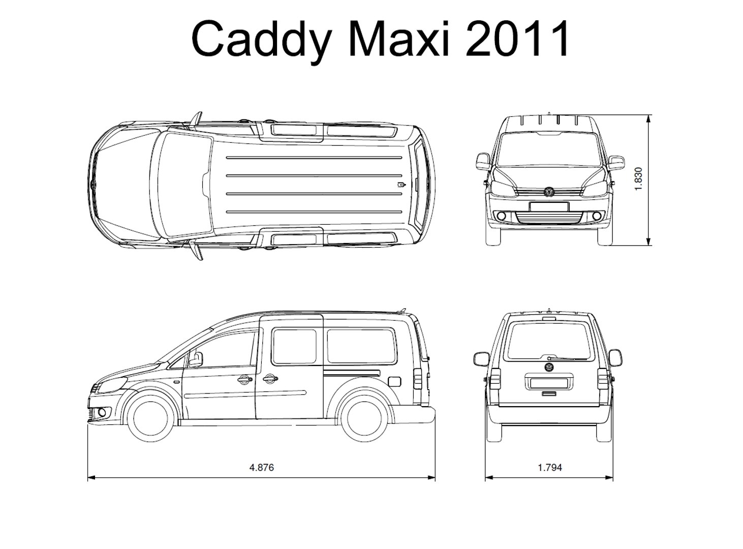 3d Model Caddy Maxi