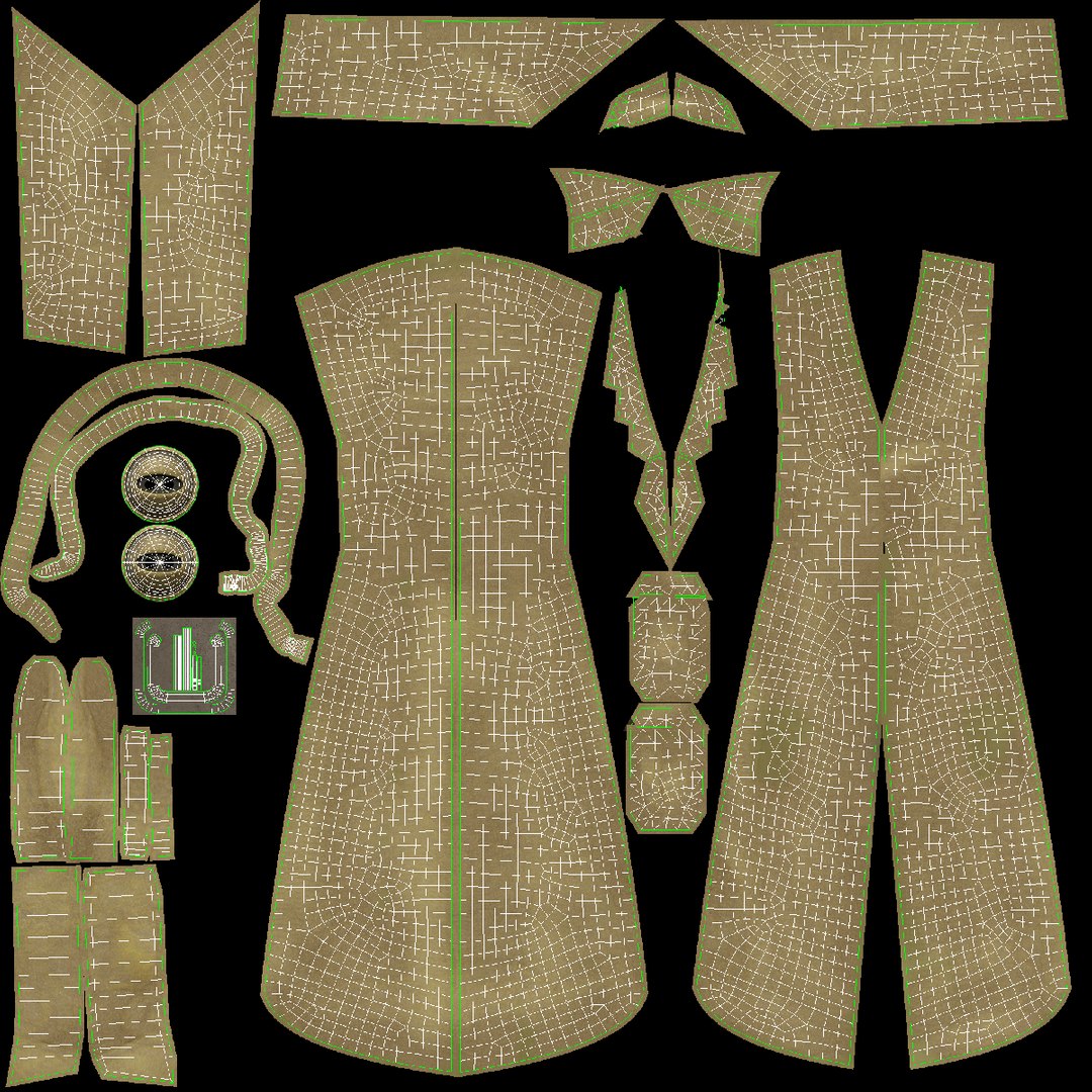 3d Trench Coat Model