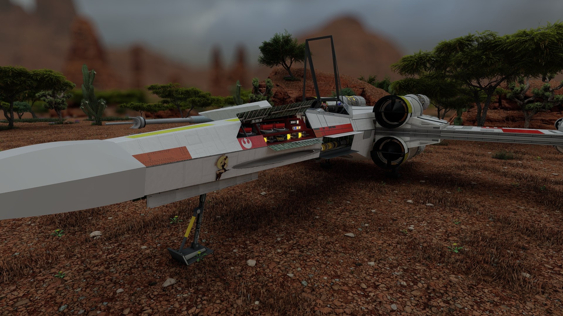 3D X-Wing Extremely Detailed Model - TurboSquid 2263299