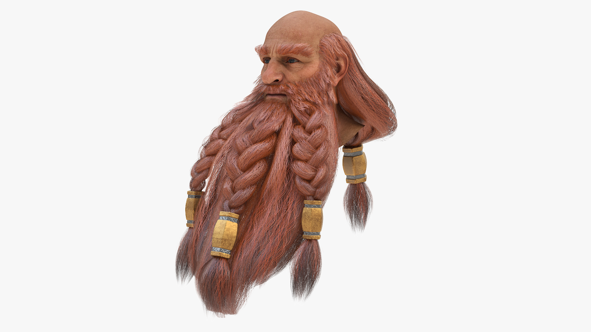 Dwarf Game Character Head 3D Model - TurboSquid 2386887
