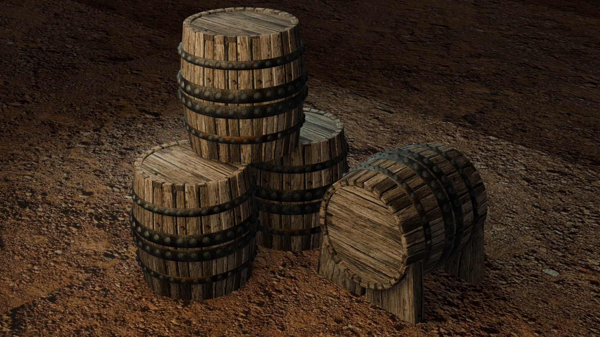 Barrel 3D Model - TurboSquid 2293757