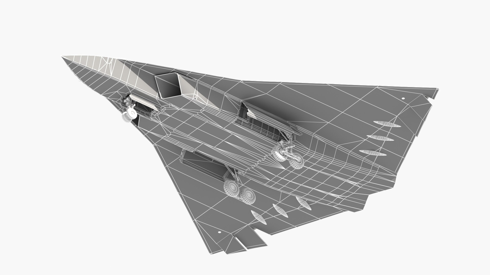3D Chengdu J36 Stealth Fighter Model - TurboSquid 2342590