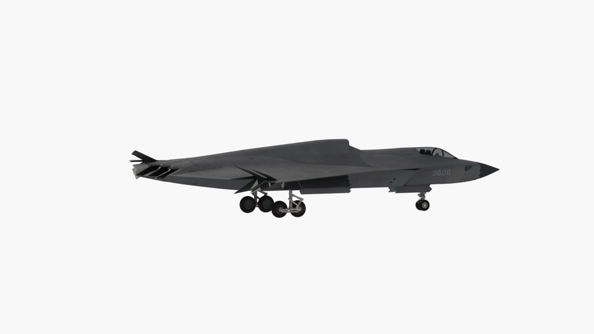 3D Chengdu J36 Stealth Fighter Model - TurboSquid 2342590