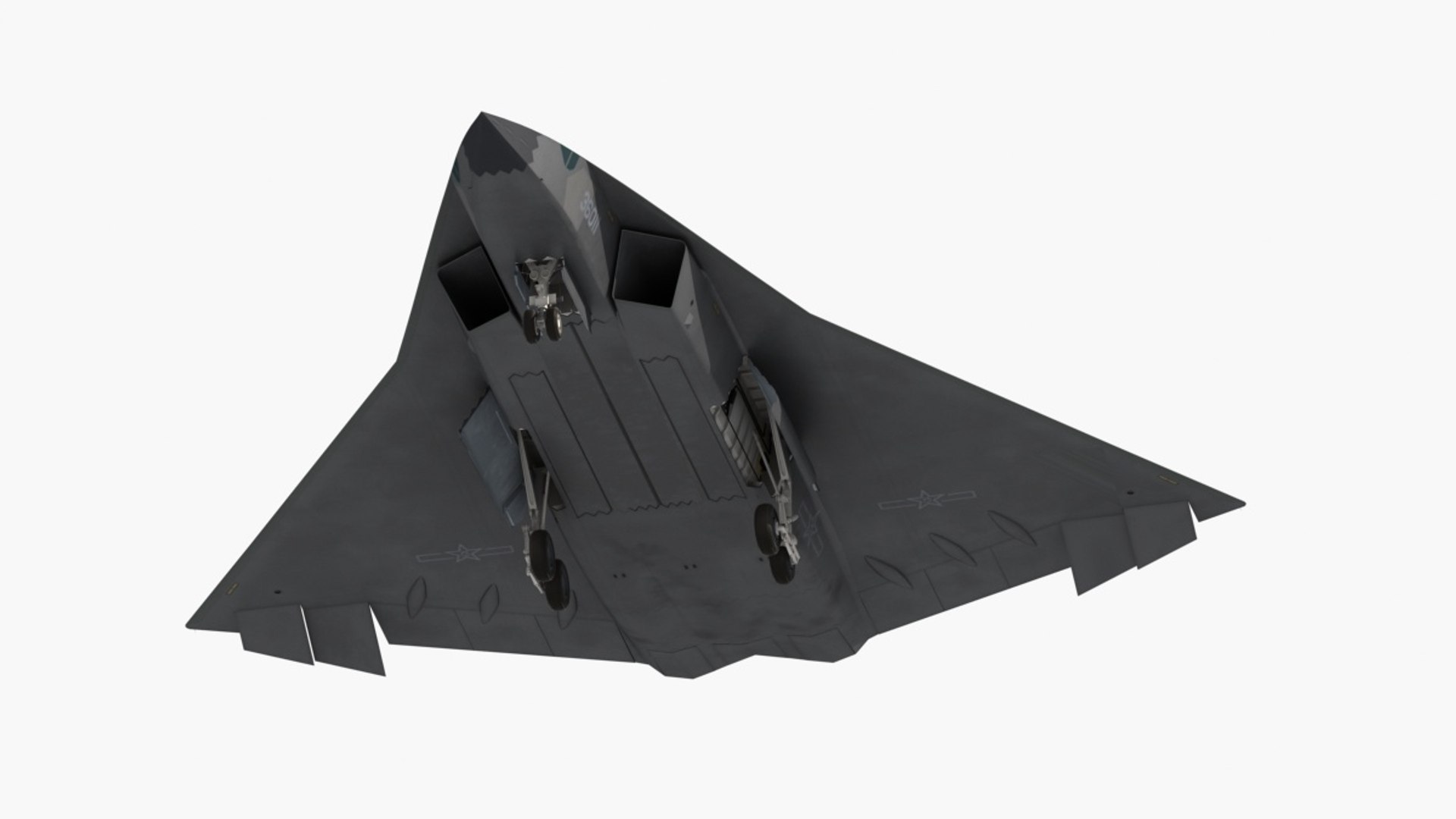 3D Chengdu J36 Stealth Fighter Model - TurboSquid 2342590