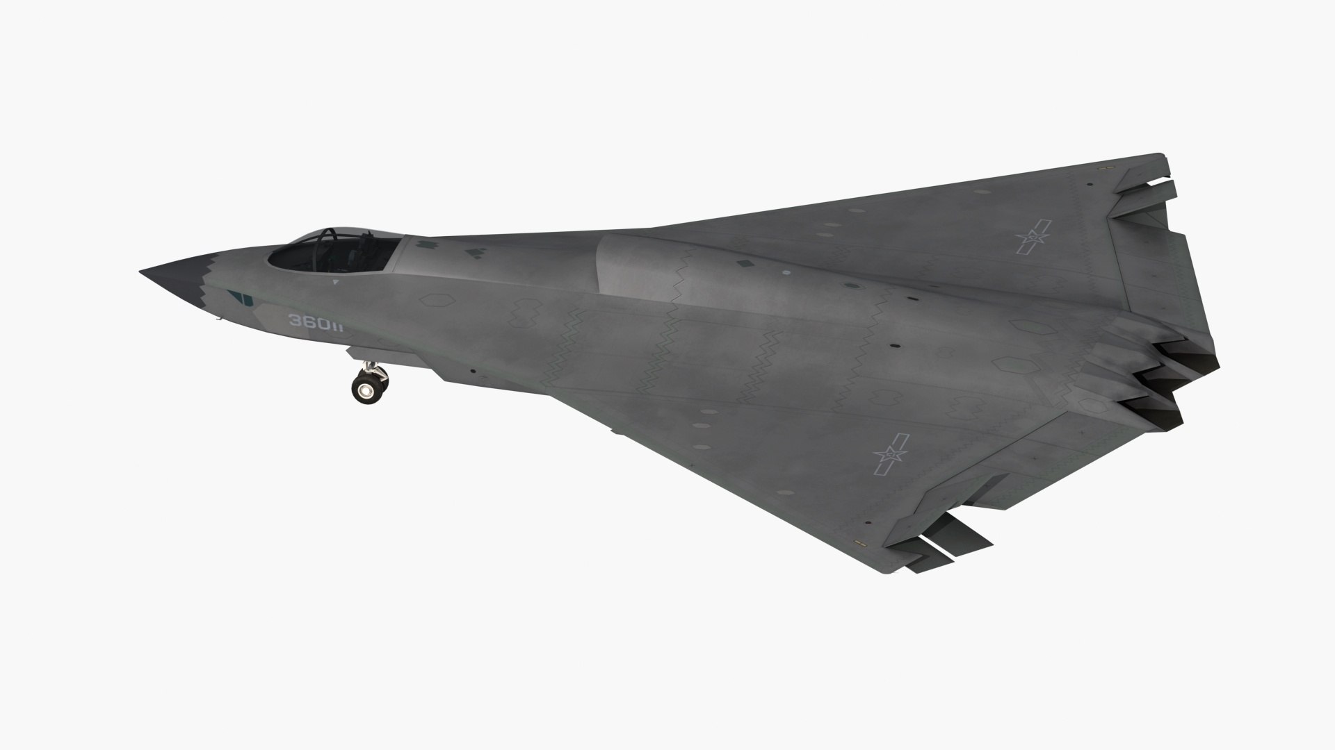 3D Chengdu J36 Stealth Fighter Model - TurboSquid 2342590