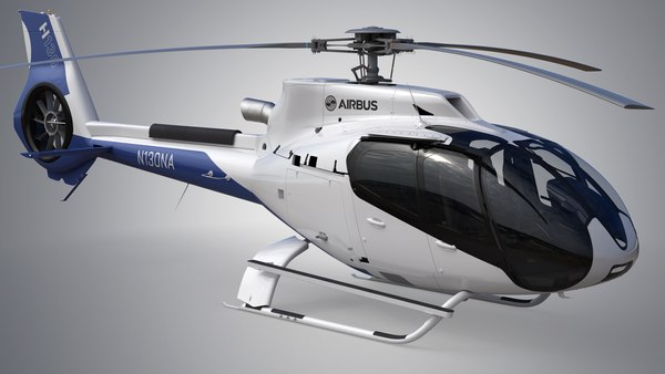 3D модель Официальный вертолет Airbus H130 - Eurocopter EC 130 с ...