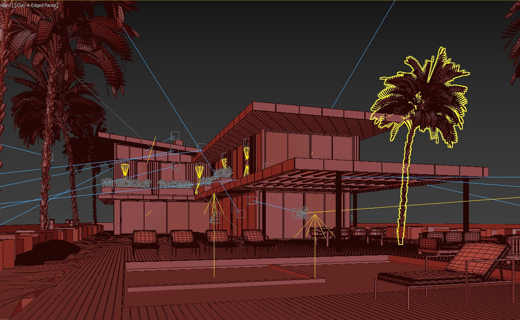 3D model Contemporary Beach Villa Exterior and Interior - TurboSquid ...