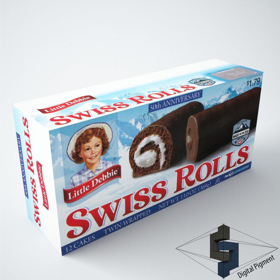 3d Little Debbie Swiss Rolls