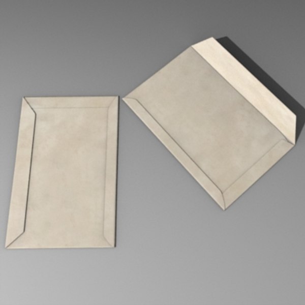 envelope 3d obj