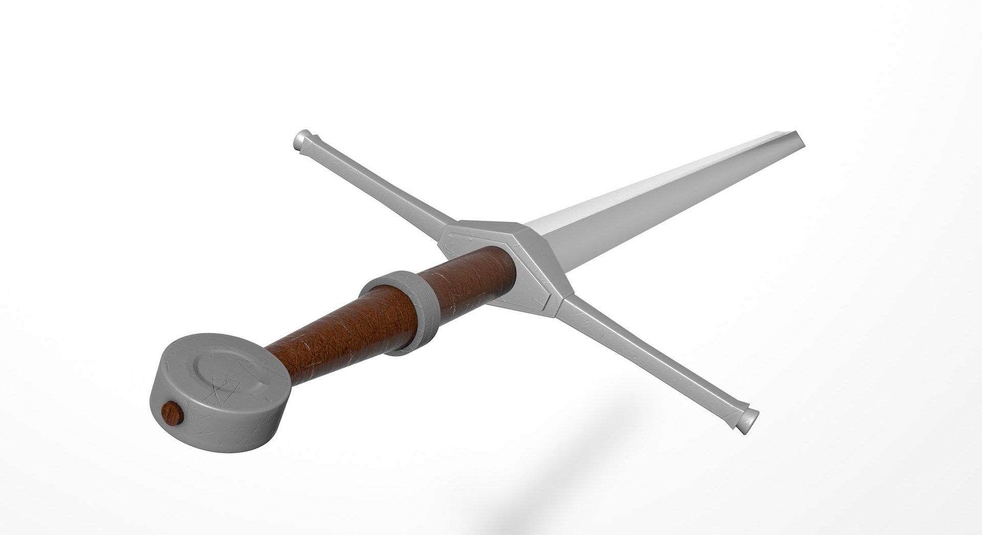 Free 3D Battle Scarred Sword - TurboSquid 1888894