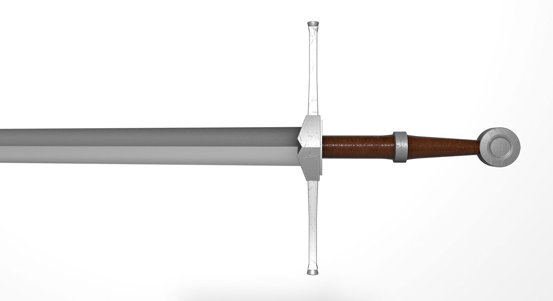 Free 3D Battle Scarred Sword - TurboSquid 1888894