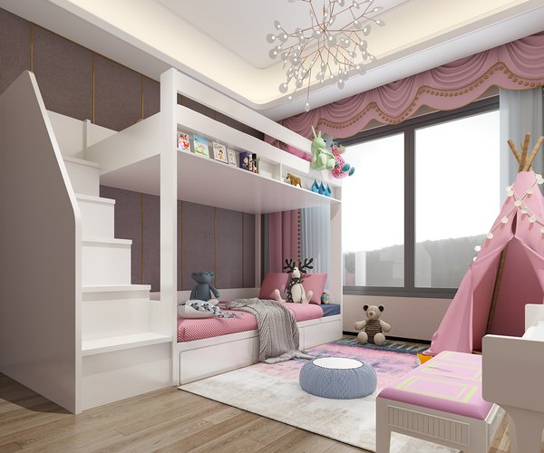 Children'S Bedroom 3ds Max Models for Download | TurboSquid