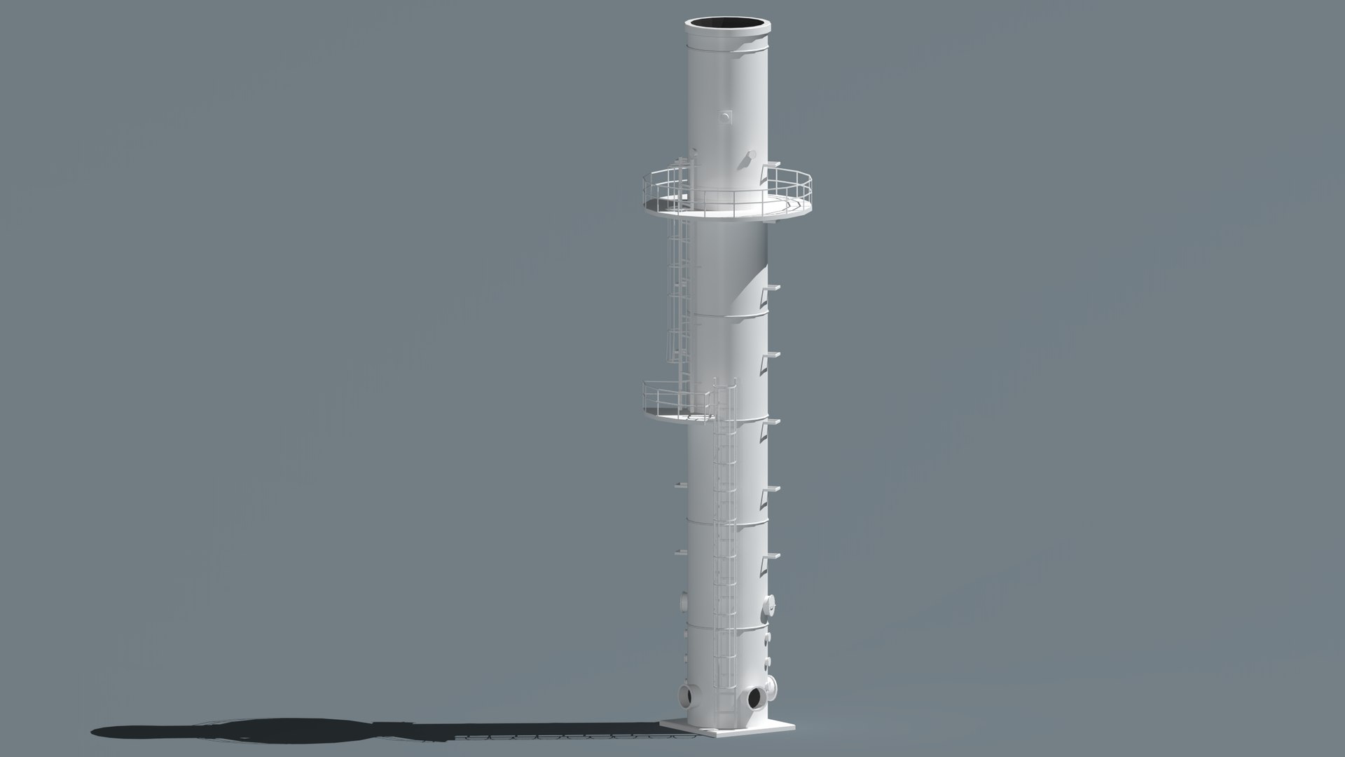 3D oil tanks flare stacks model - TurboSquid 1572547
