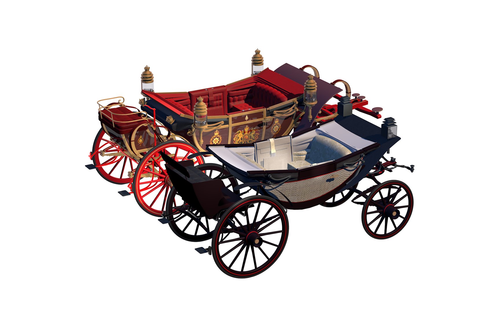 3D Ascot 1902 State Landau - TurboSquid 1286196