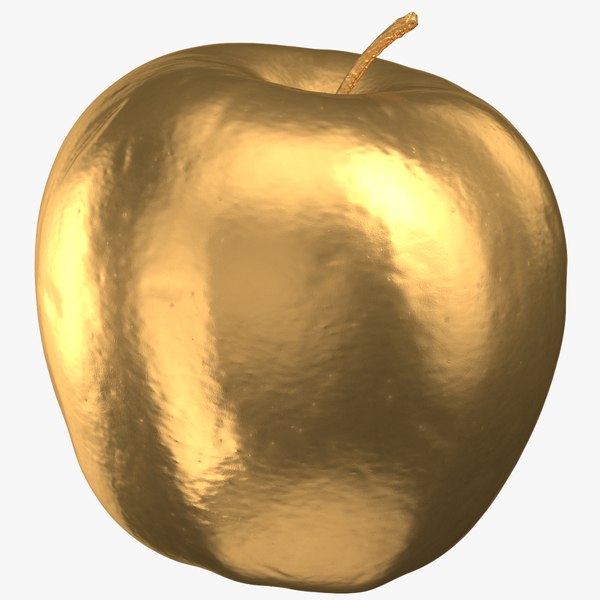 Golden delicious apple 04 3D model - TurboSquid 1508300