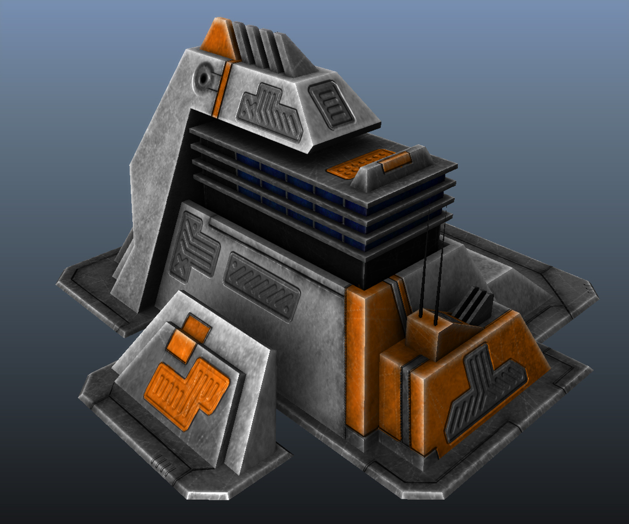 Sci-fi Building 3d Max