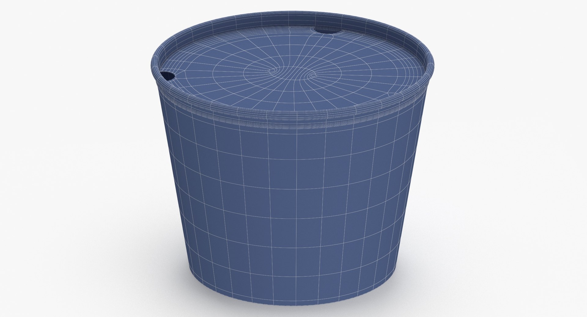 Fried Chicken Paper Box 150oz 3D Model - TurboSquid 2017665