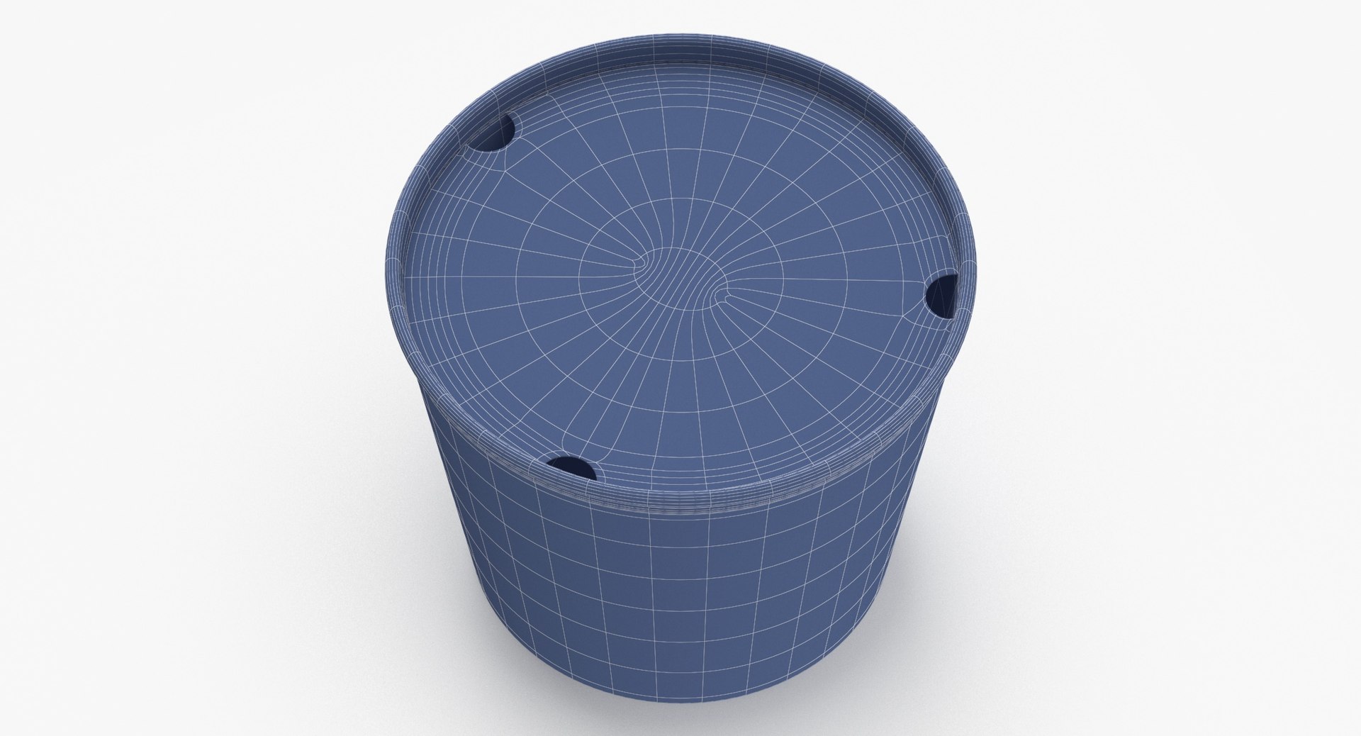 Fried Chicken Paper Box 150oz 3D Model - TurboSquid 2017665