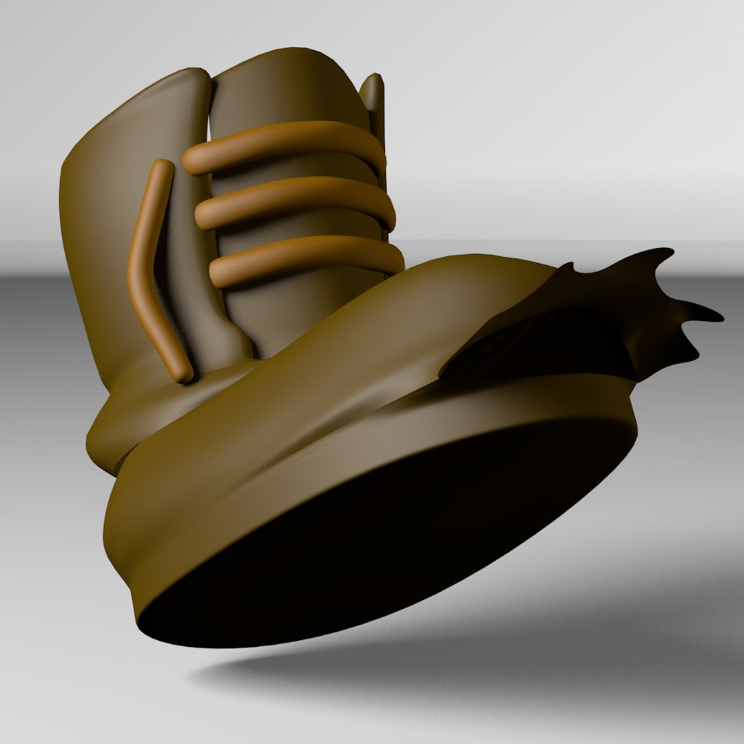 old boot 3d model