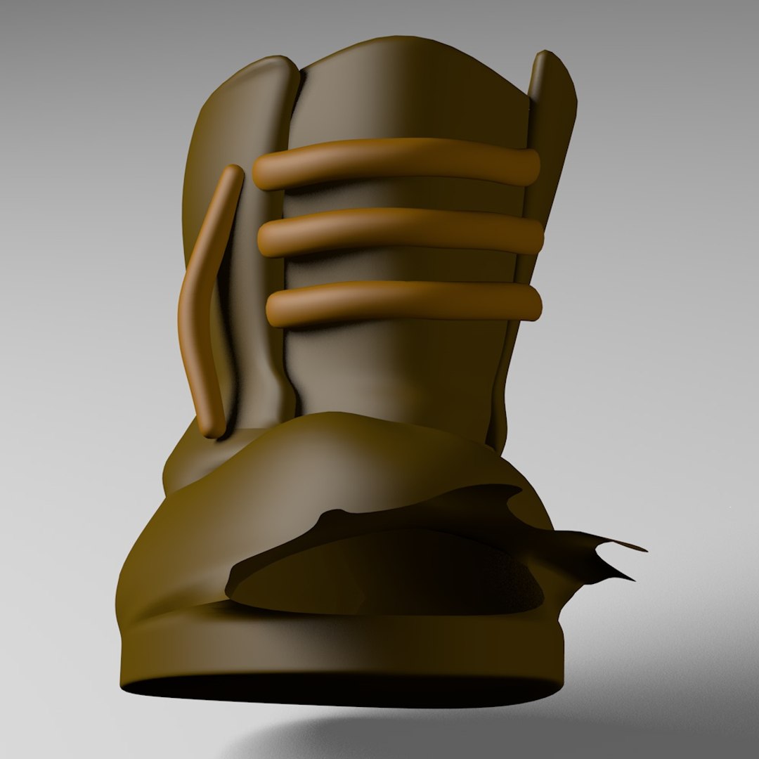 old boot 3d model