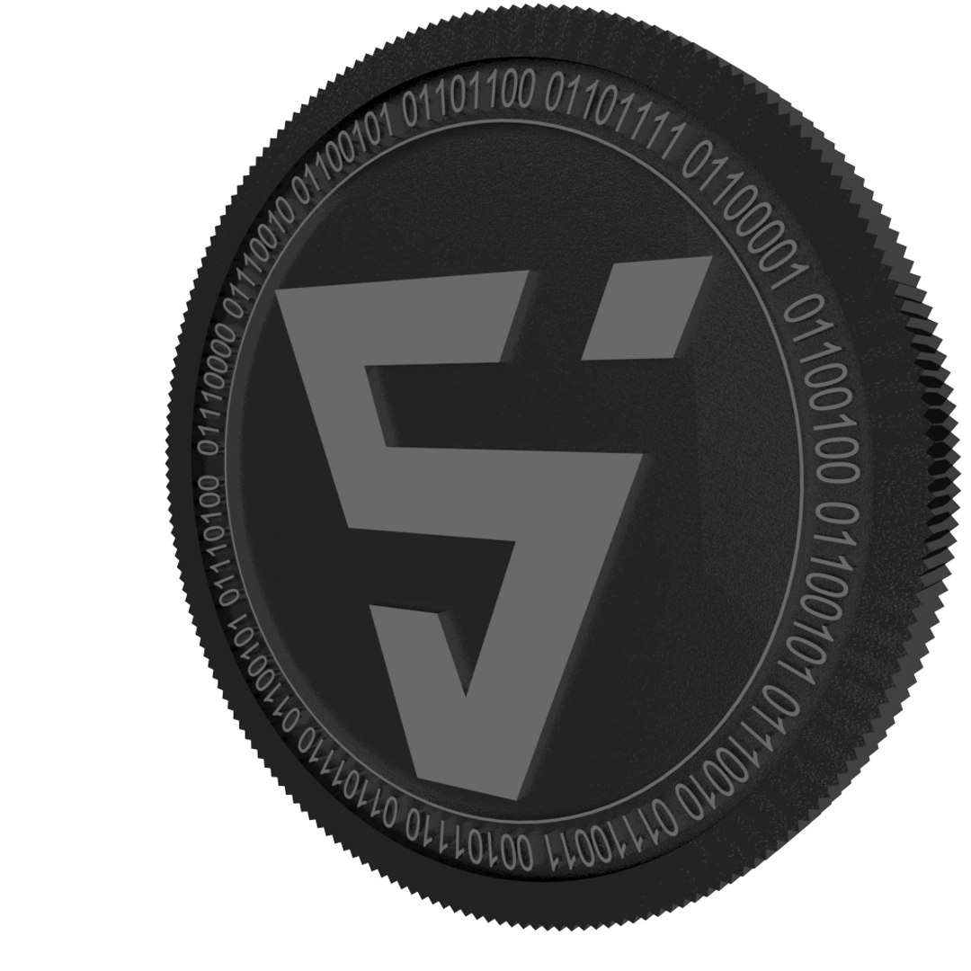 Valor Token Black Coin Model - TurboSquid 1631331