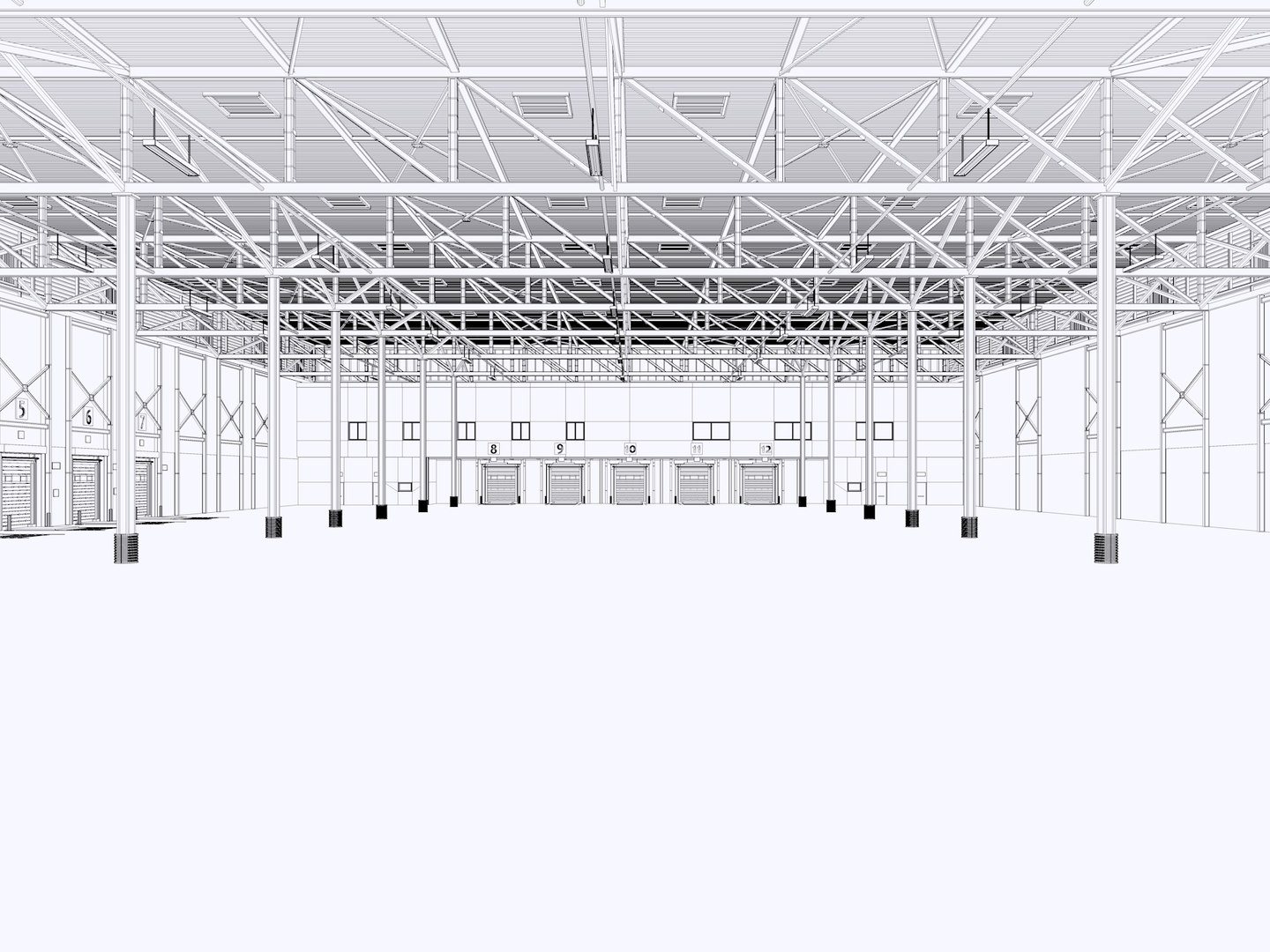 3D Warehouse Logistic 8 Interior And Exterior Model - TurboSquid 2278845