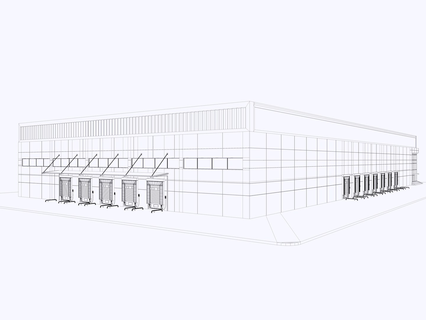 3D Warehouse Logistic 8 Interior And Exterior Model - TurboSquid 2278845