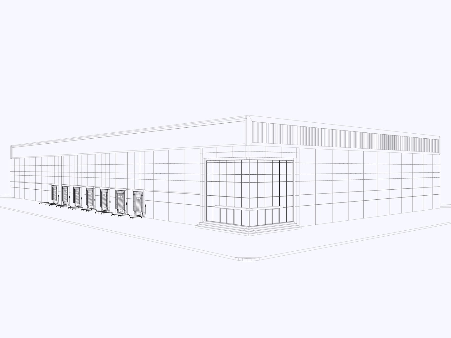 3D Warehouse Logistic 8 Interior And Exterior Model - TurboSquid 2278845