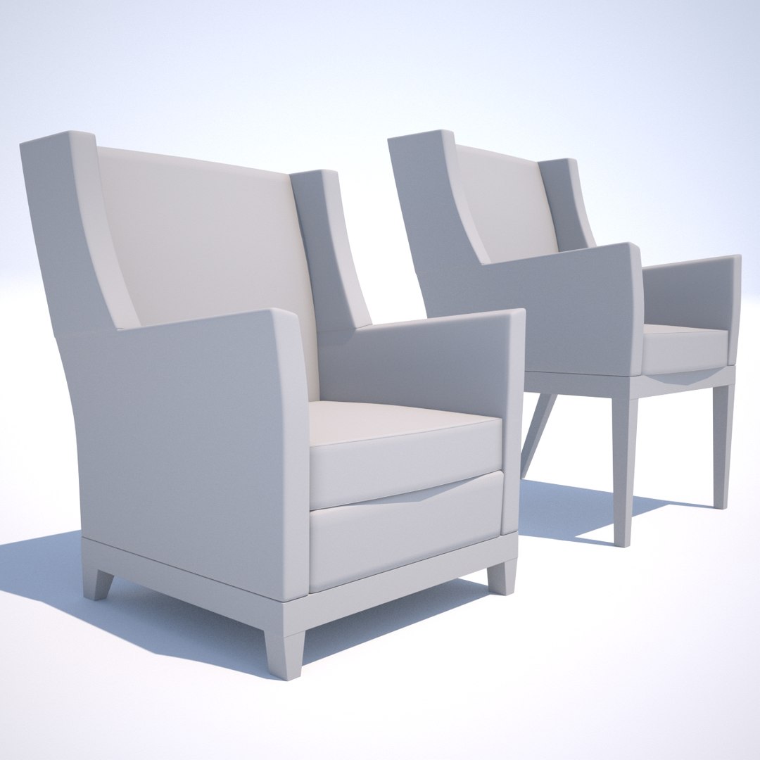 3d Model Lounge Chairs