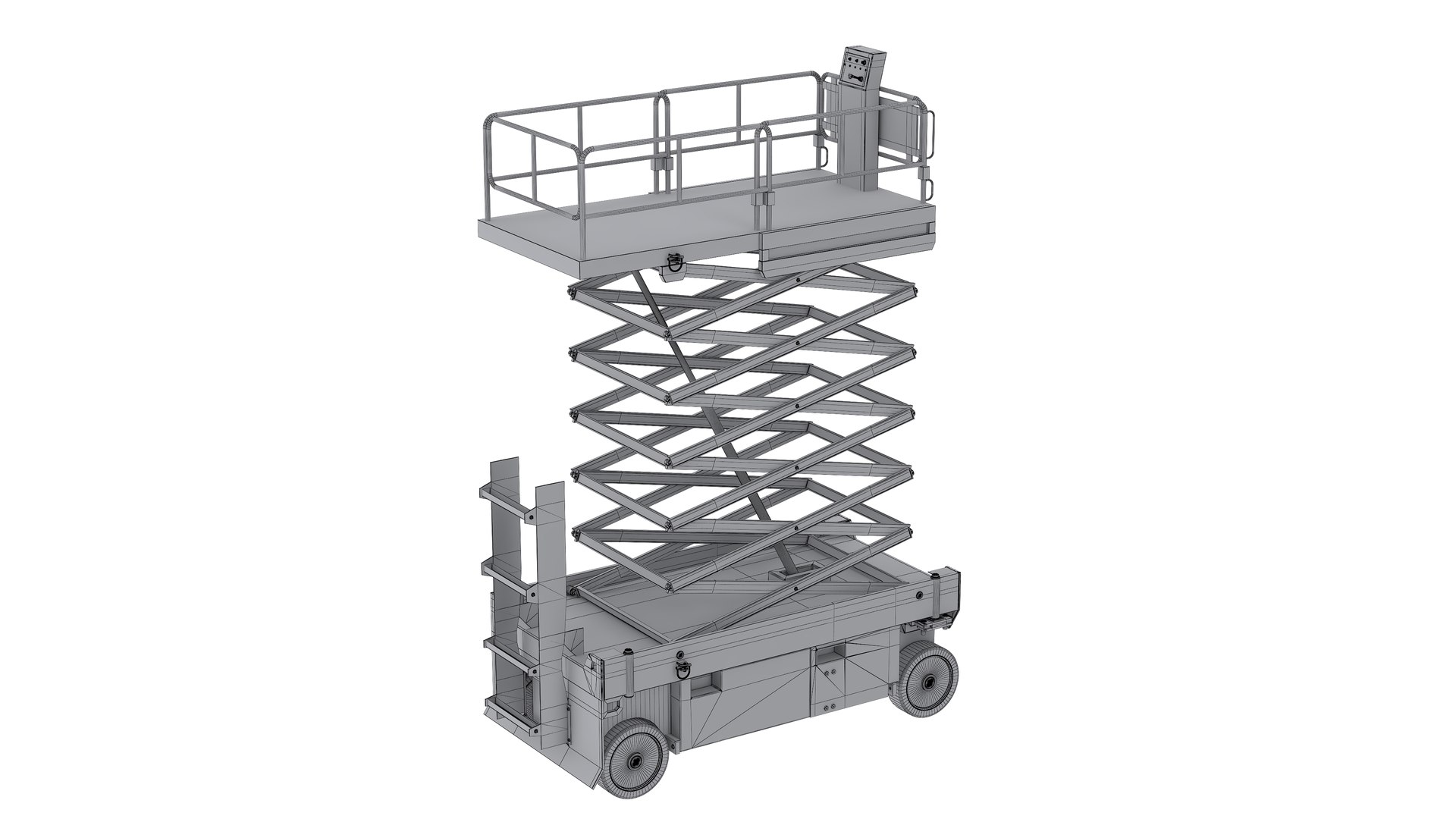 3D Scissor Lift Platform Model - TurboSquid 2302086