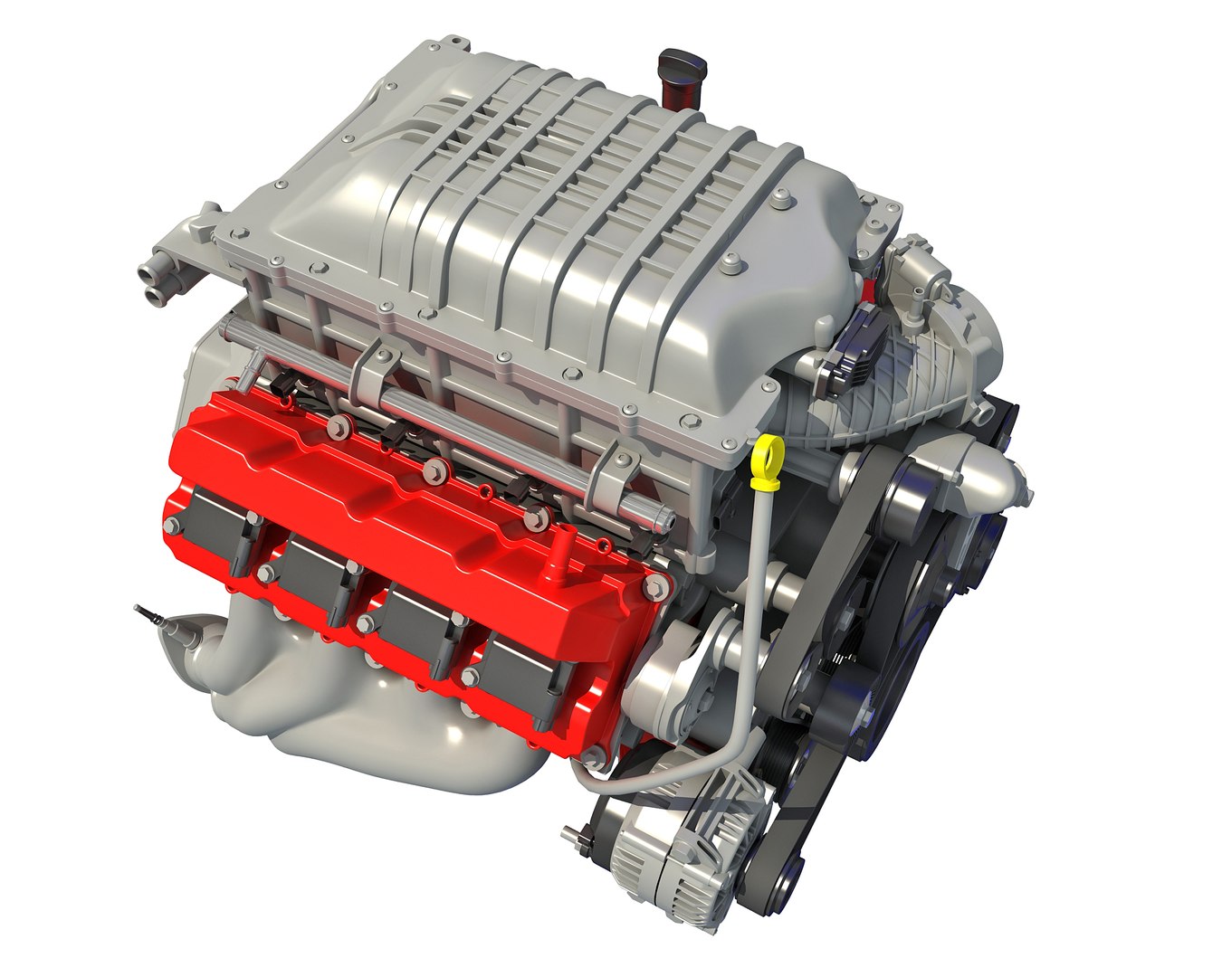Dodge Challenger Supercharged Hemi 3D Model - TurboSquid 1283557