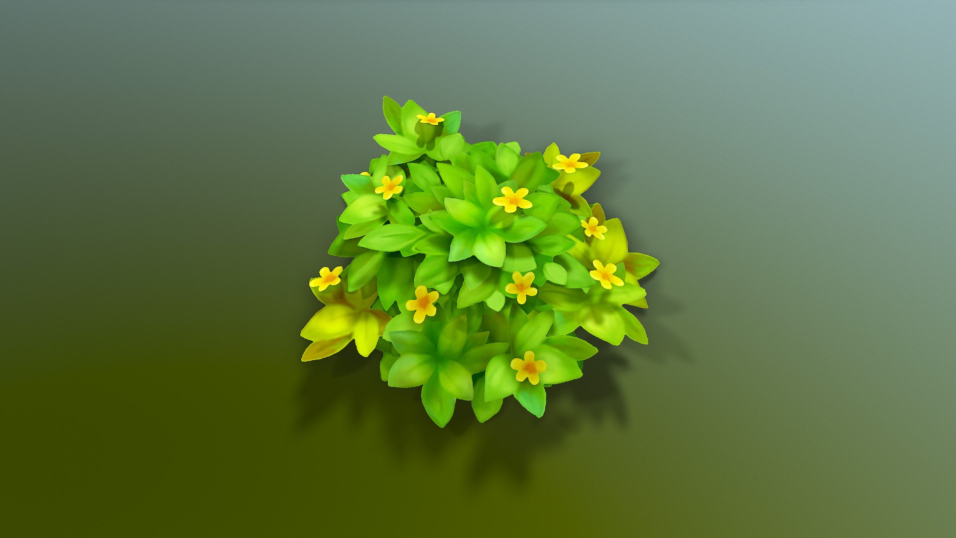 3D Bush Hand-painted - TurboSquid 1530156