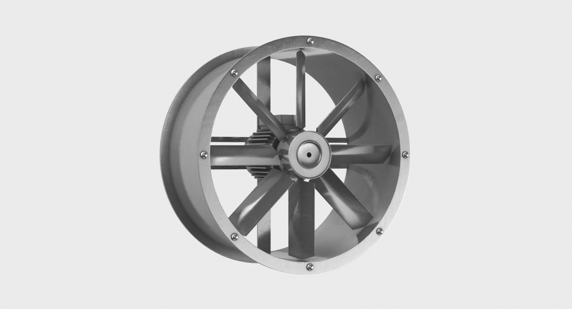 3D Axial Flow Water Turbine - TurboSquid 1383592
