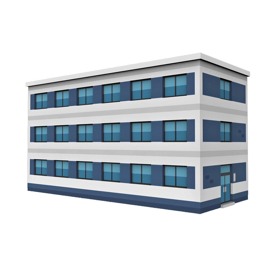 3D Cartoon Office Building 06 - TurboSquid 2133025