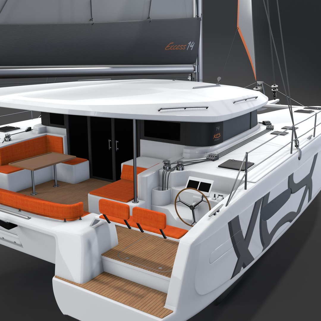 3D EXCESS 14 3D Catamaran model - TurboSquid 2103683