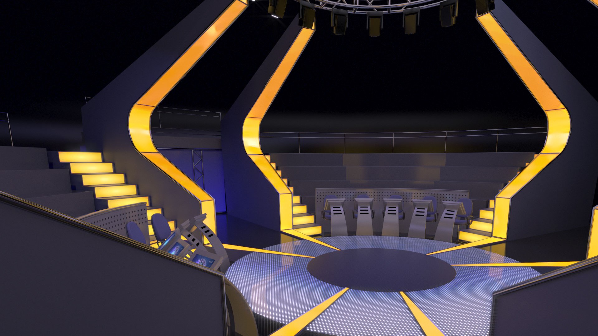 Millionaire TV Studio Set Collection 02 3D Model - TurboSquid 1923255