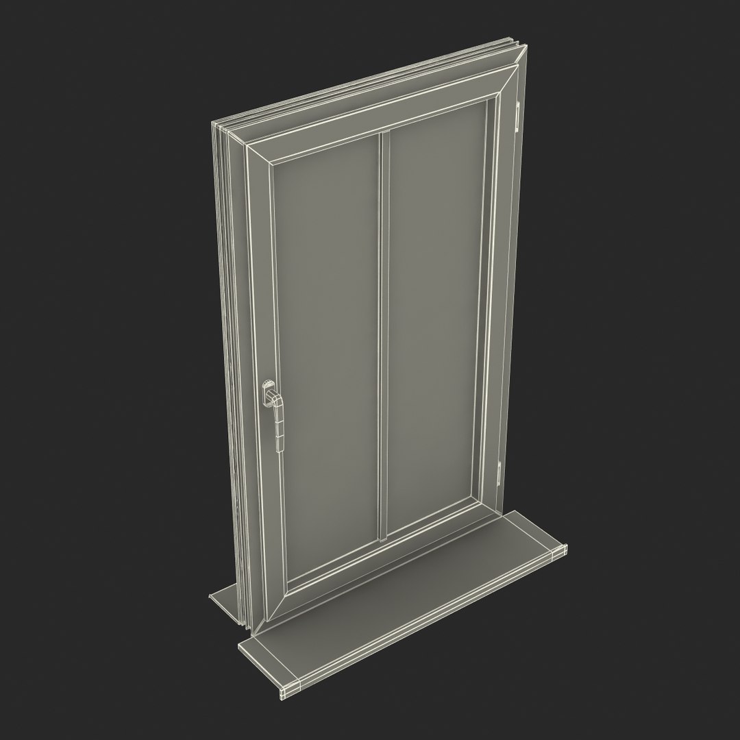 3d model plastic window 4