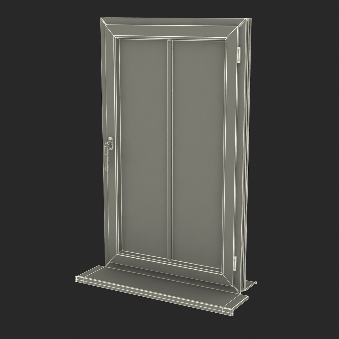 3d Model Plastic Window 4