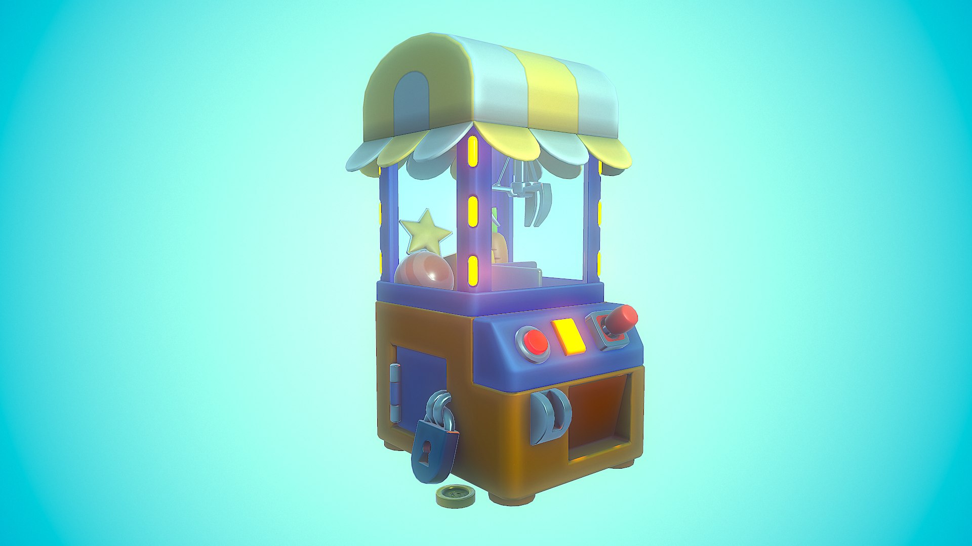 3D Claw Machine - Stylized - TurboSquid 2374116