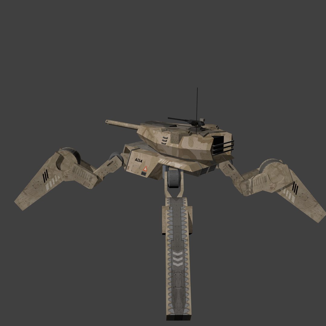 walker tank 3d model