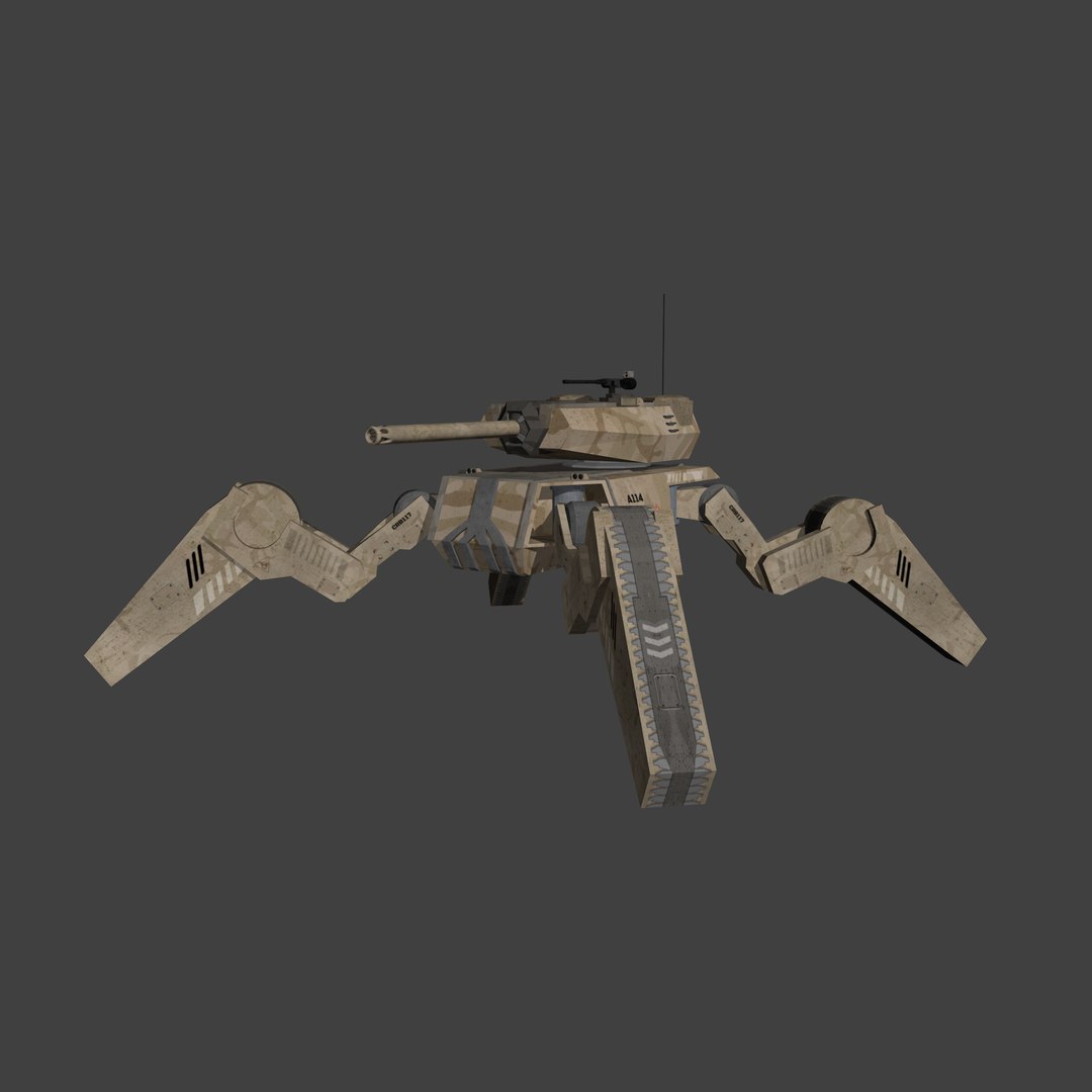 walker tank 3d model