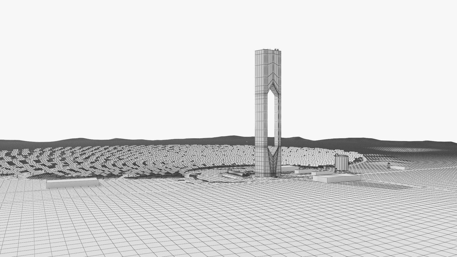 Solar Power Plant Landscape 3D Model - TurboSquid 2043751