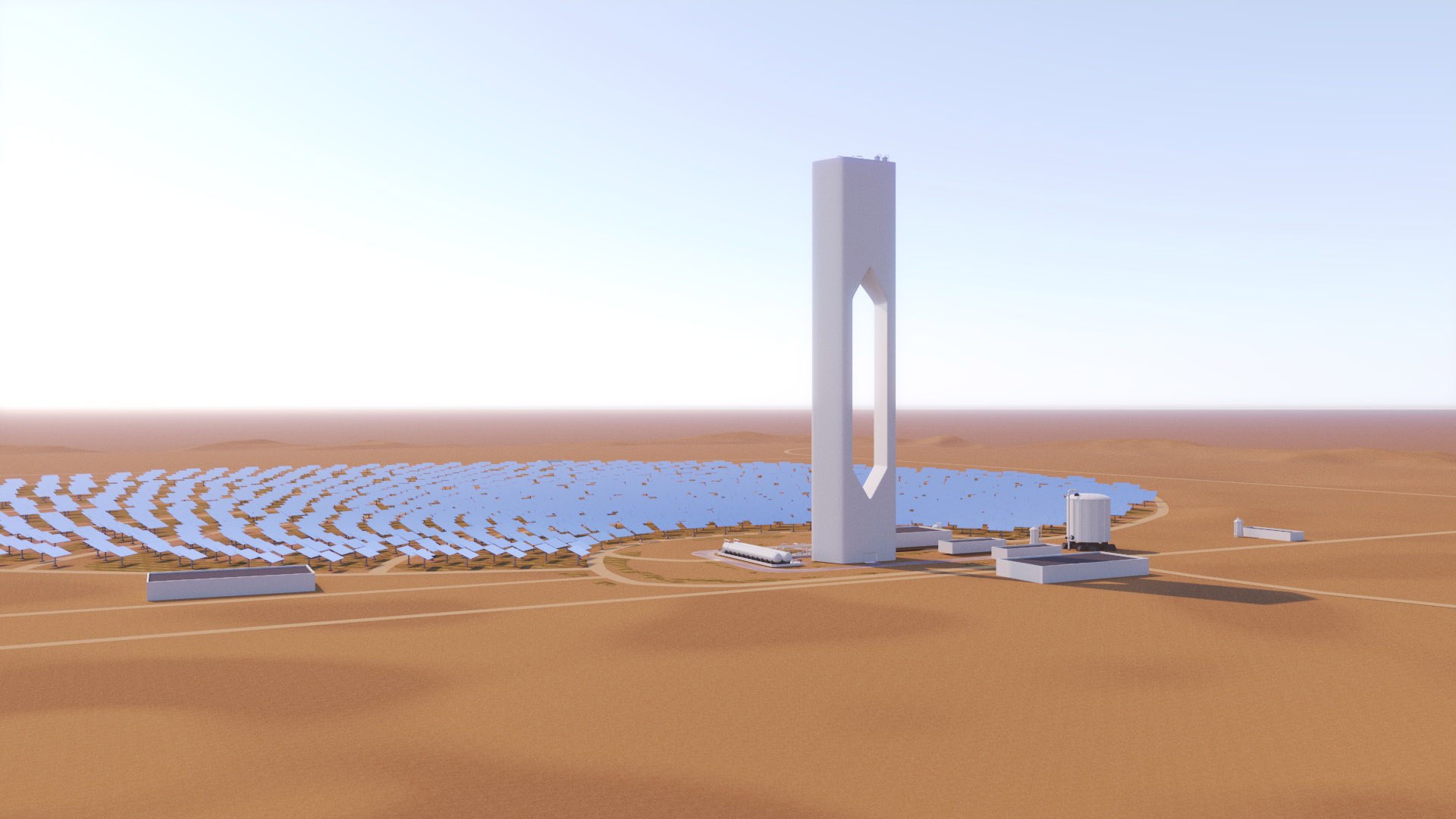 Solar Power Plant Landscape 3D Model - TurboSquid 2043751