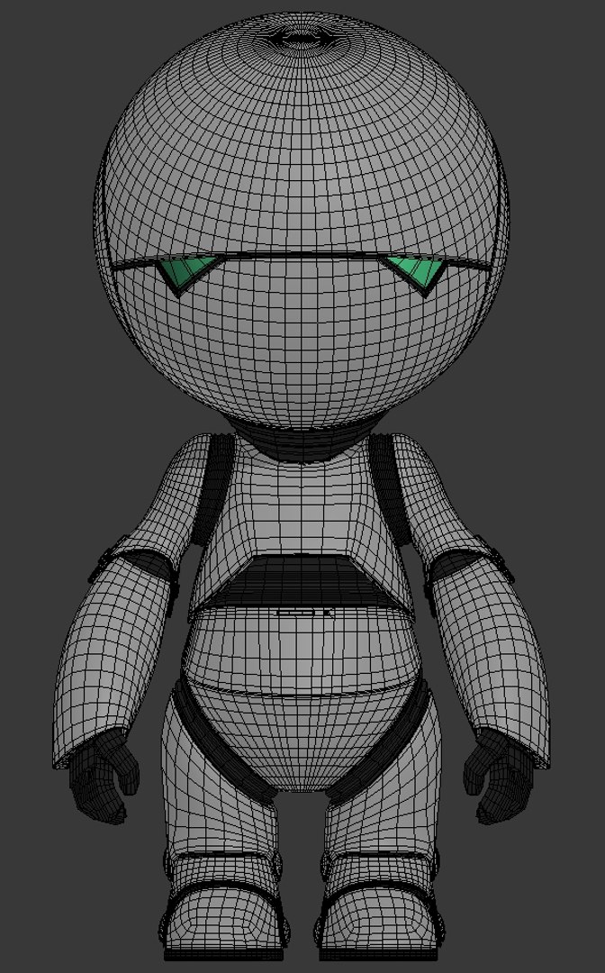 Marvin Paranoid Android 3d Model