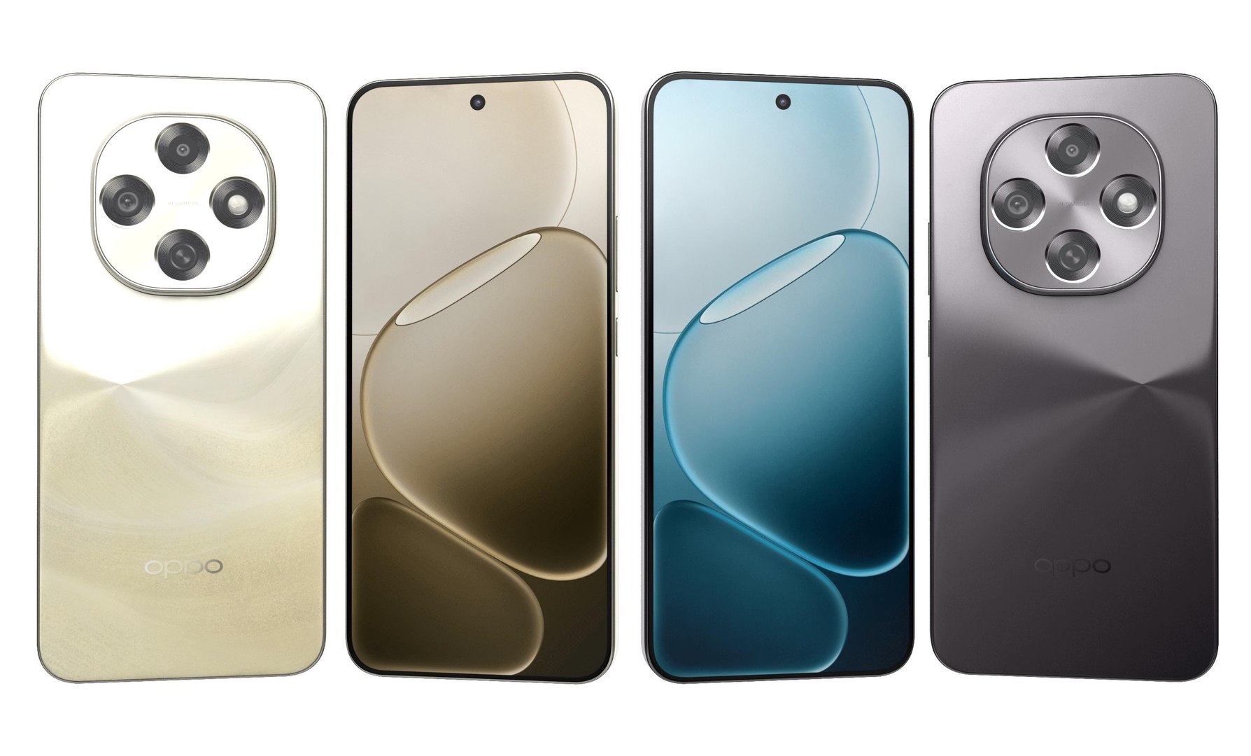 OPPO F31 Pro 5G Space Grey And Desert Gold 3D - TurboSquid 2464333