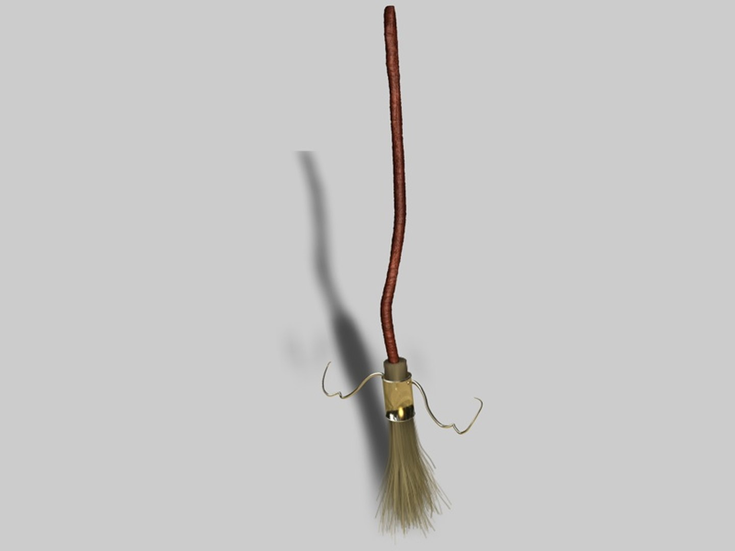 Broomstick Witch Wizard 3d Model